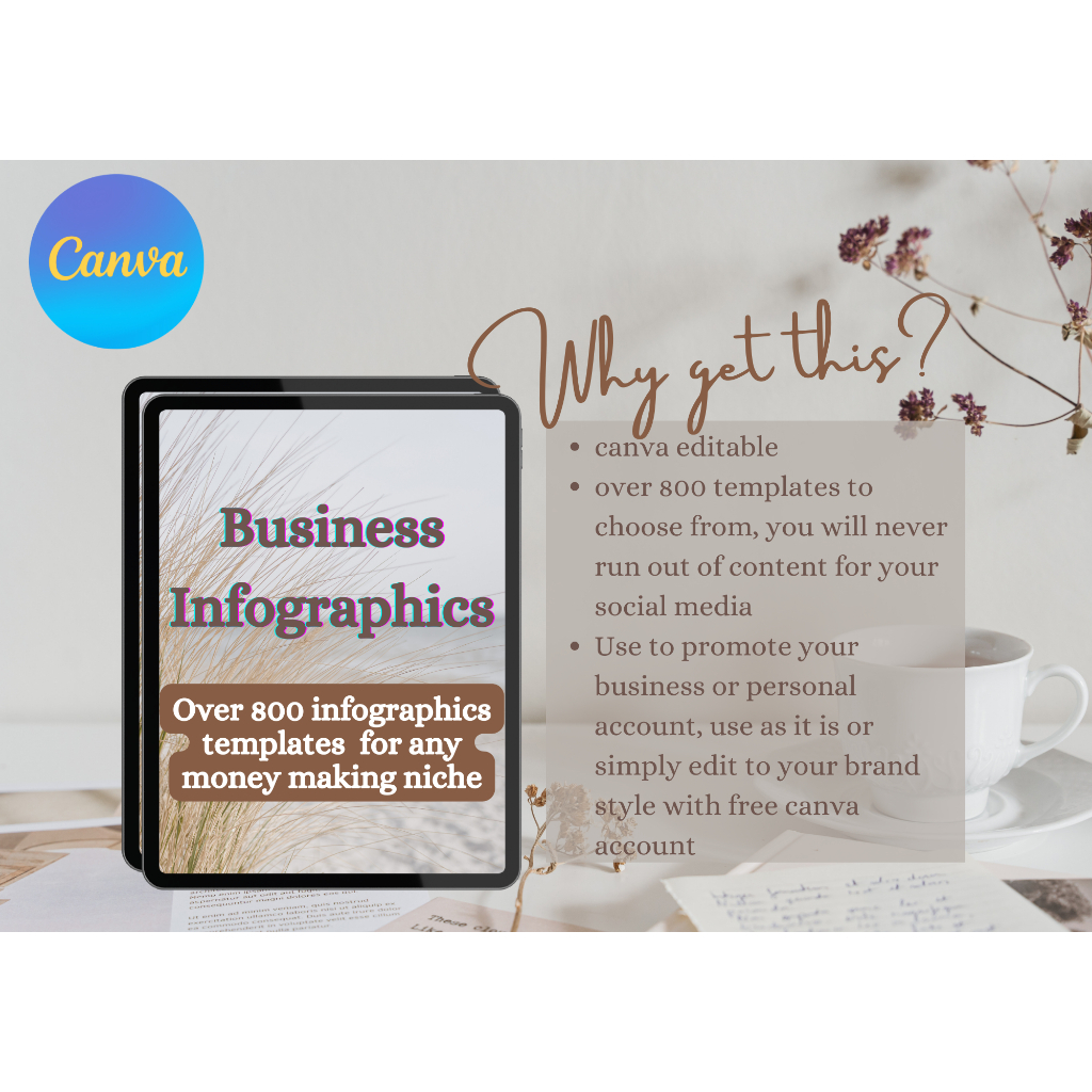 Business Infographics Canva Editable for your social media content ...