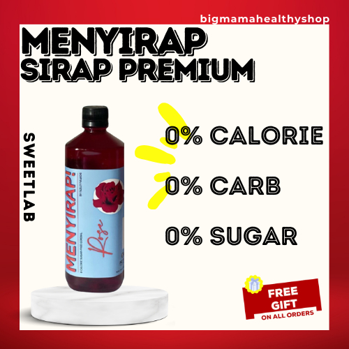 SweetLAB MENYIRAP 500ml Rose Cordial Premium Sirap By Dato's Fazley ...