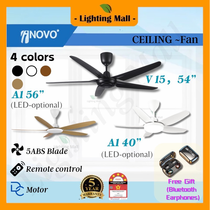 Regair Inovo V15/A1 LED DC Motor Ceiling Fan 8 Speed with Remote ...