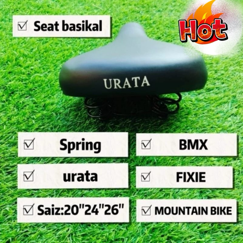 (New Stock) SEAT SPRING BASIKAL URATA TEMPAT DUDUK BASIKAL SAIZ:20"24 ...