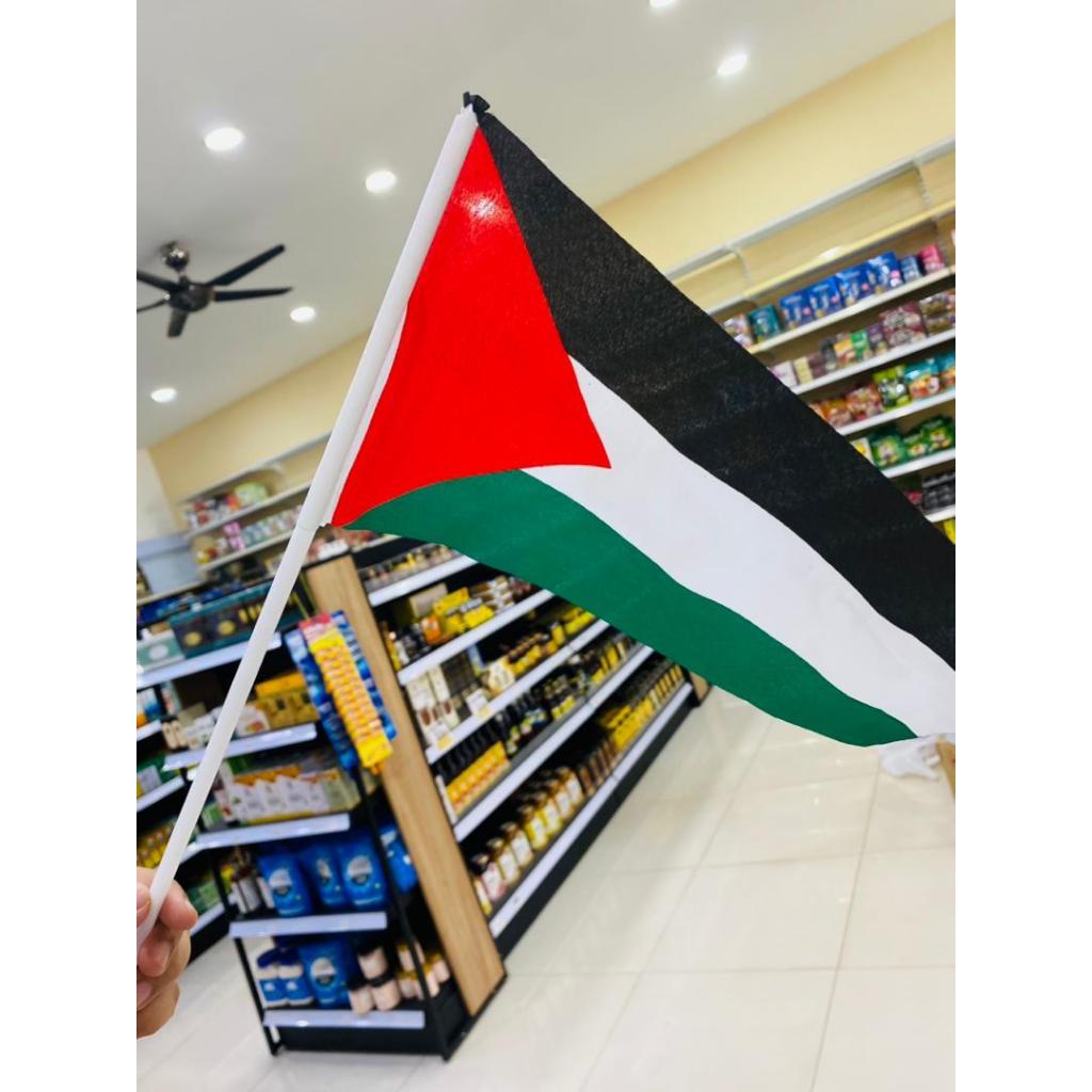 (READY STOCK )-Palestine National Flag bendera palestin 100% | Shopee ...