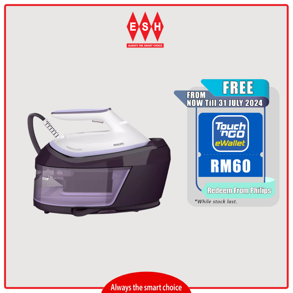 Philips PSG6024 2400W Series 6000 PerfectCare Steam Generator Iron ...