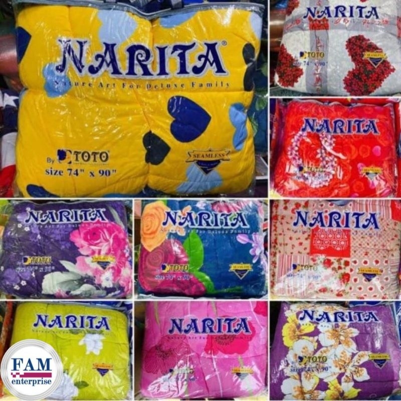 TOTO NARITA ORIGINAL THAILAND KING SIZE 74" × 90"/ KING SIZE BEDDING ...