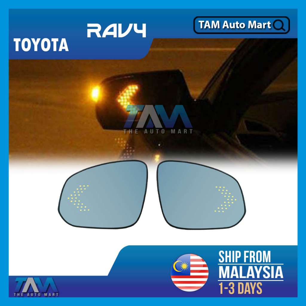 Toyota RAV4 XA40 4th Gen Blue Side Mirror with LED Signal Lamp LED ...