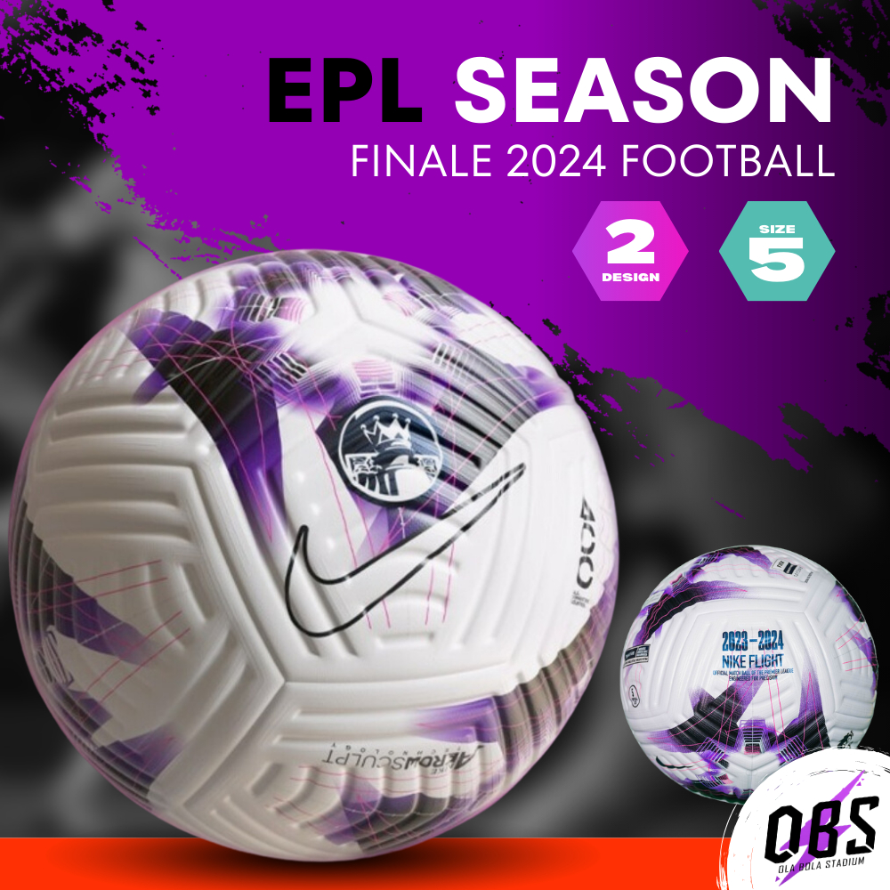 Nike Style Football Laminate Bola Sepak EPL 2024 Match Ball Aerowsculpt ...