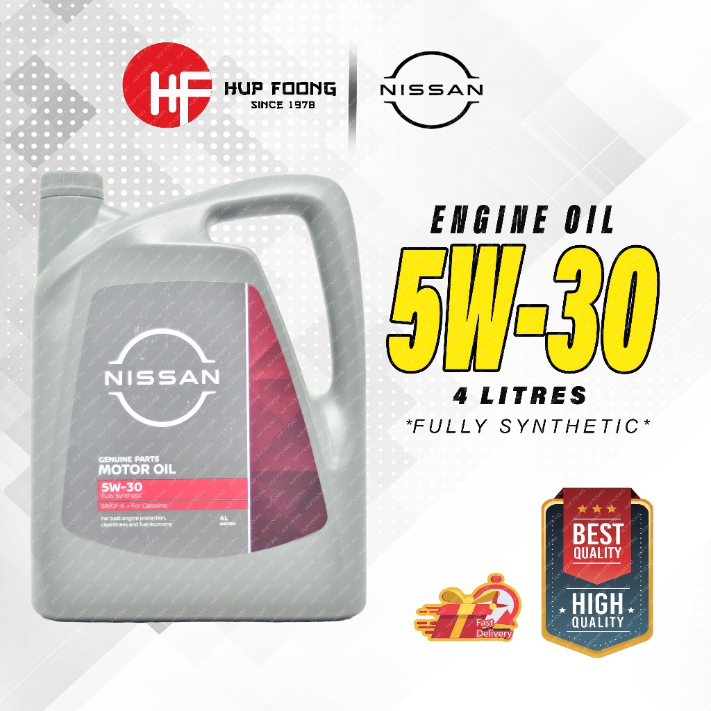 Nissan Engine Oil 5w30 Minyak Hitam Kereta Almera Grand Livina Latio ...