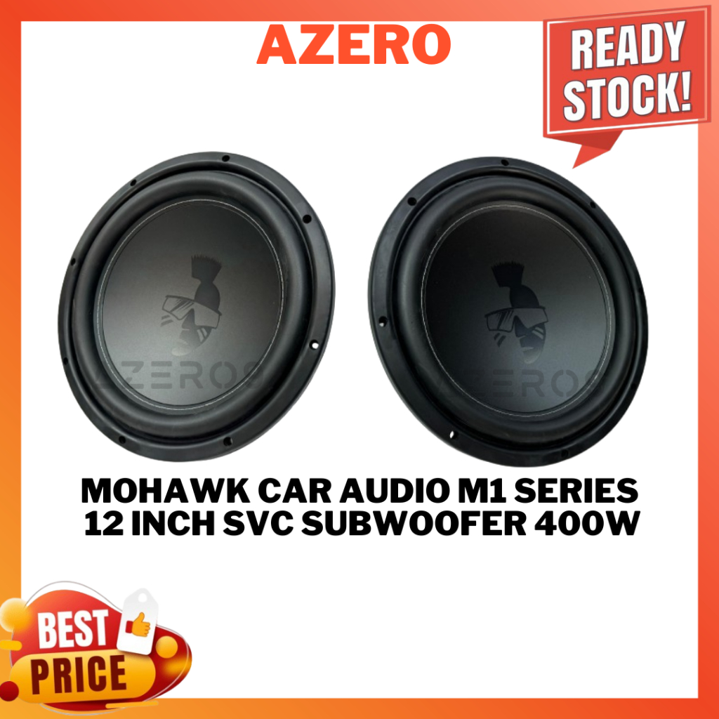 MOHAWK Car Audio M1 SERIES 12 inch SVC Subwoofer, 400W (M1-124PRO ...