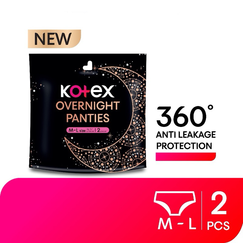 Kotex Overnight Panties M-L L-XL (2pcs) | Shopee Malaysia