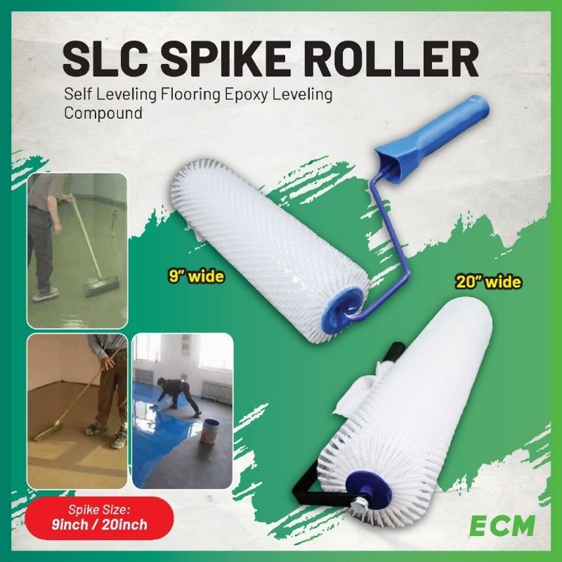 SLC SPIKE ROLLER (9" & 20" WIDE) - SELF LEVELING FLOORING EPOXY LEVELING COMPOUND | Shopee Malaysia