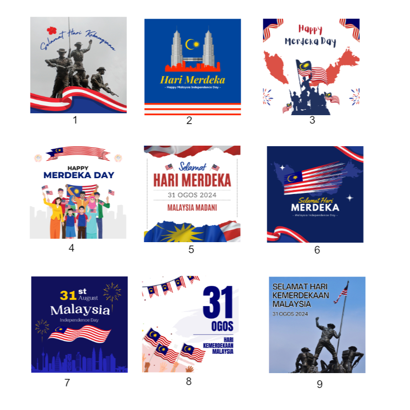 FAST SHIPPING STICKER HARI MERDEKA 2024 YANG CANTIK (4CM/5CM/6CM ...