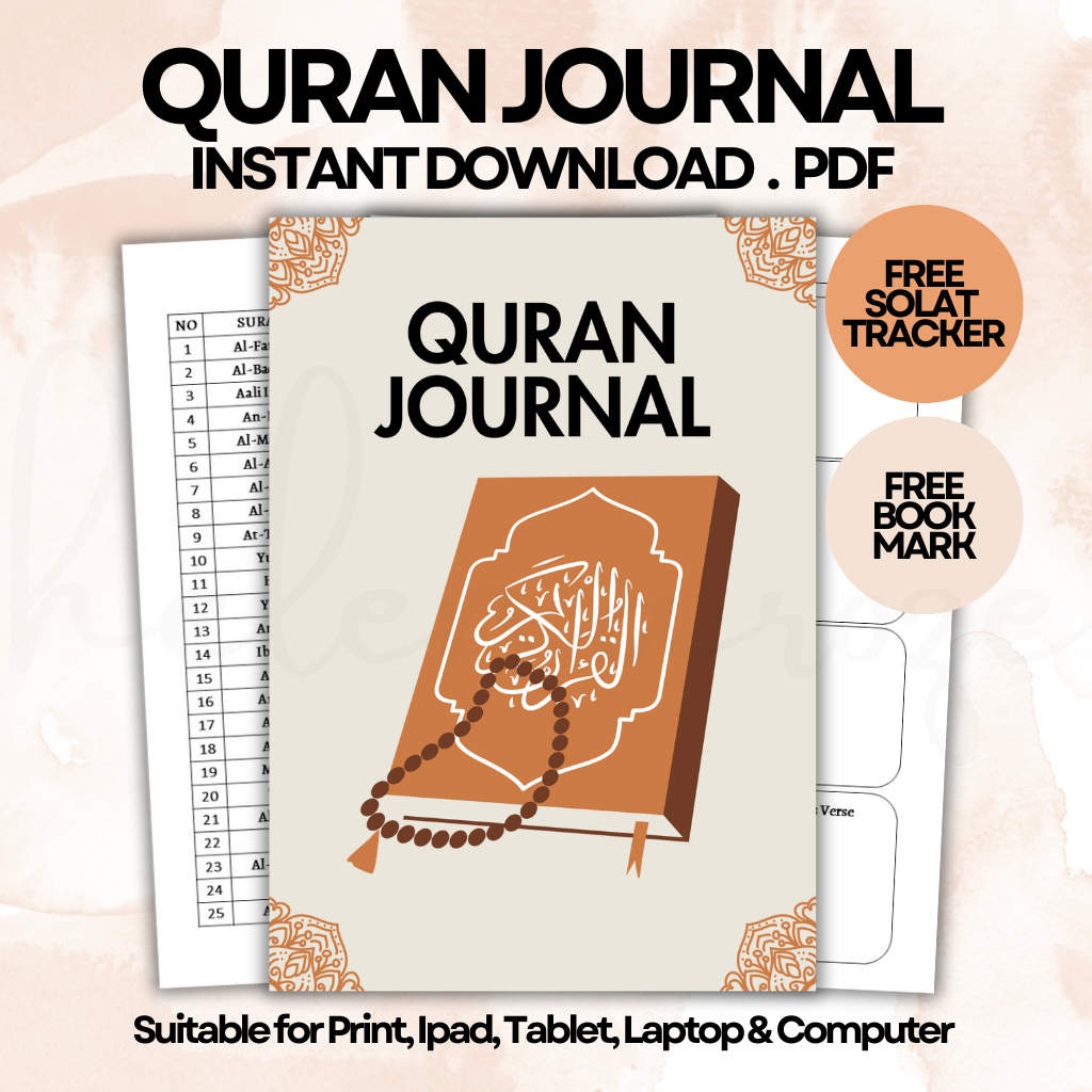 Quran Journal, Al-Quran Journal, Al Quran Journal, Al Quran Planner ...