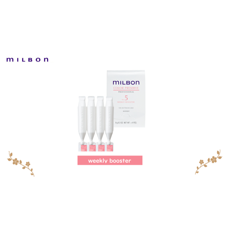 【Global MILBON】COLOR PRESERVE No.5 Weekly Booster 9g×4 | Shopee Malaysia