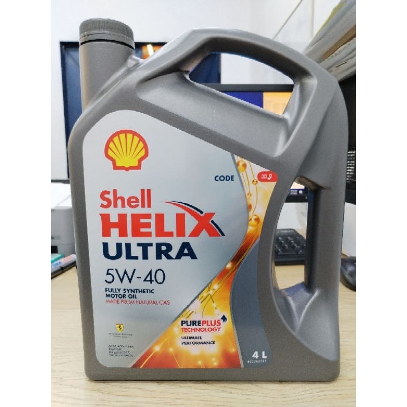 100% ORIGINAL SHELL HELIX ULTRA 5W40 FULLY SYNTHETIC (4 Liter ...