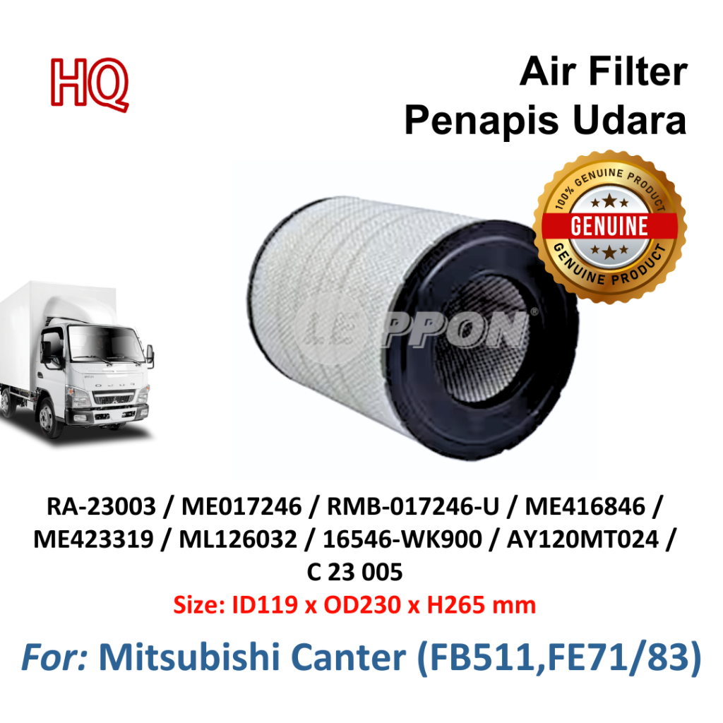 Mitsubishi Fuso Canter (FB511,FE71/83) Rosa Civillian Microbus Penapis ...