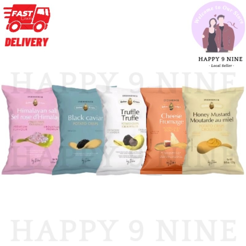 Rubio INESSENCE Potato Crisps INESSENCE Black Caviar crisps INESSENCE ...