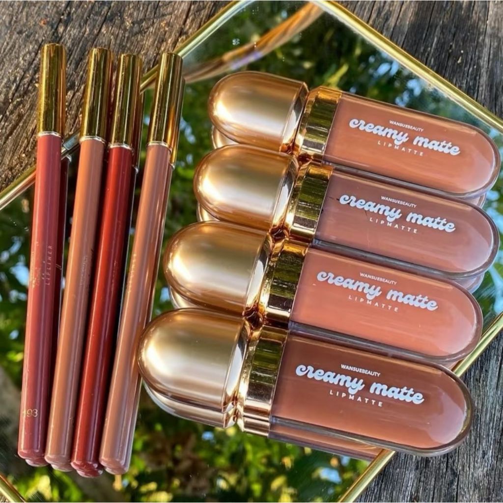 WANSUE BEAUTY DUO SET CREAMY MATTE+ SERUM LIPGROSS SALTED EGG / JASMINE ...