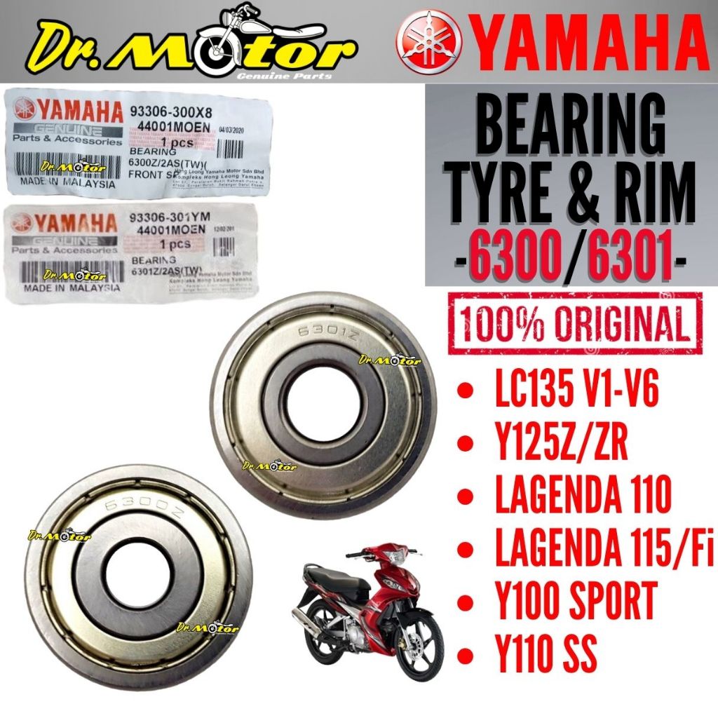 Bearing Tyre Bearing Rim 6300 6301 LC135 Lagenda110 Lagenda115 Y100 ...