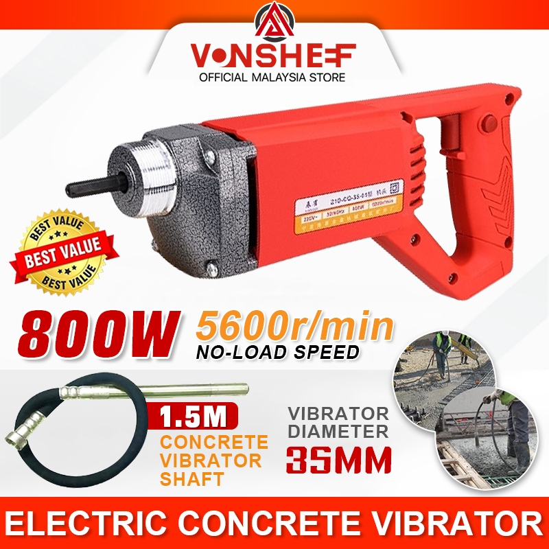 Electric Concrete Vibrators 800w Concrete vibrator machine mesin ...