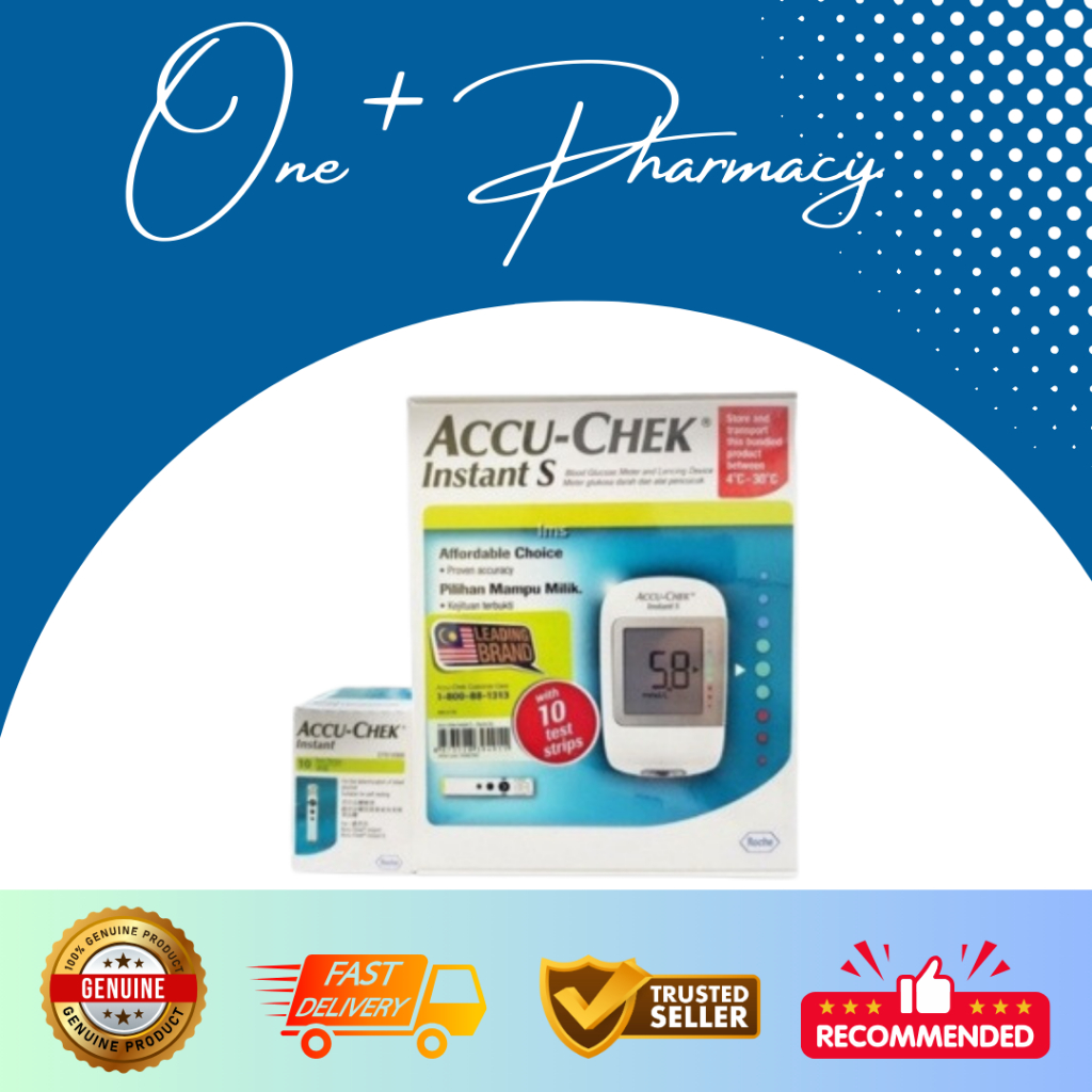 Accu-Chek Instant S Glucometer with Test Strips 25's | Shopee Malaysia