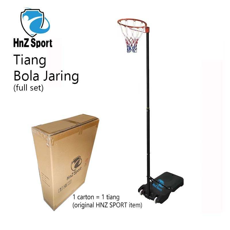 HNZ SPORT Professional Netball Pole Stand Outdoor Play Pole tiang full ...