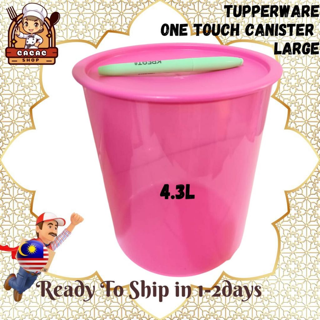 🎁 Hadiah Tupperware🎁REKA Wish card 🎁TApuware Hadiah Gift Tupperware One Touch Canister Large (1 ...