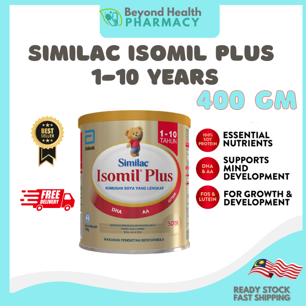 SIMILAC ISOMIL PLUS 1-10 TAHUN 400GM | Shopee Malaysia