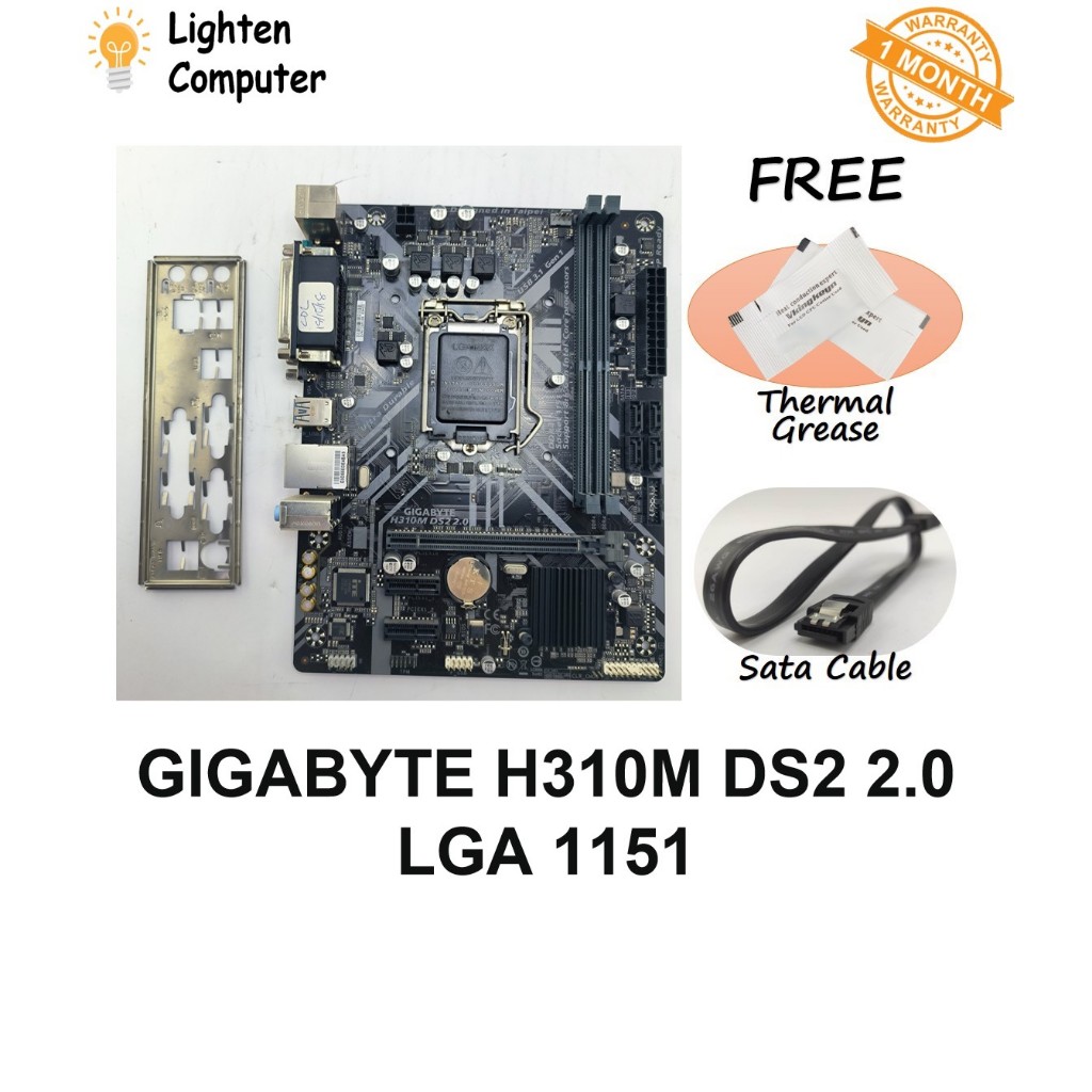 【USED】 GIGABYTE H310M DS2 2.0 | S2 2.0 | S2P 2.0 | Motherboard | H310 | LGA 1151 | 8th 9th Gen ...