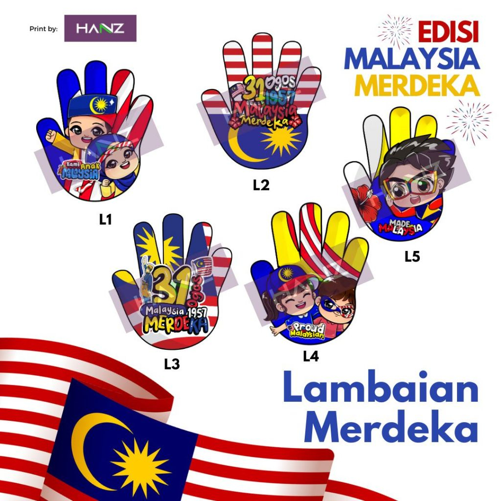 Lambaian Tangan Merdeka | Hand Wave Independence Day | Hari Merdeka ...