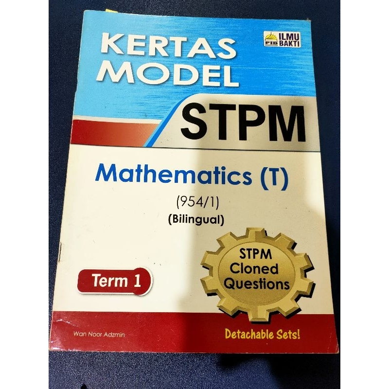 [📌preloved Books]mathematics T Stpm Term 1 Bilingual Bmand English