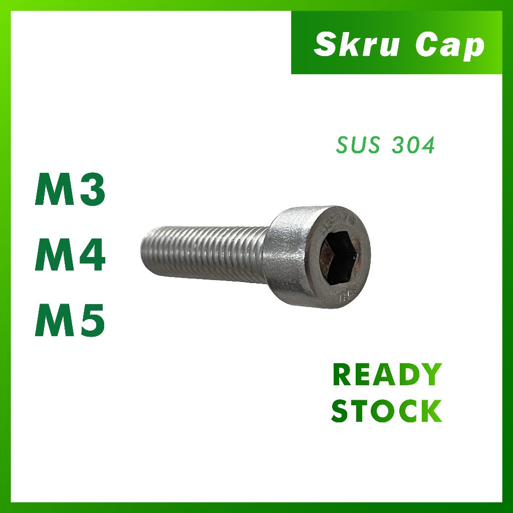 M3 M4 M5 HEXAGON CAP ALLEN KEY SCREW | Shopee Malaysia
