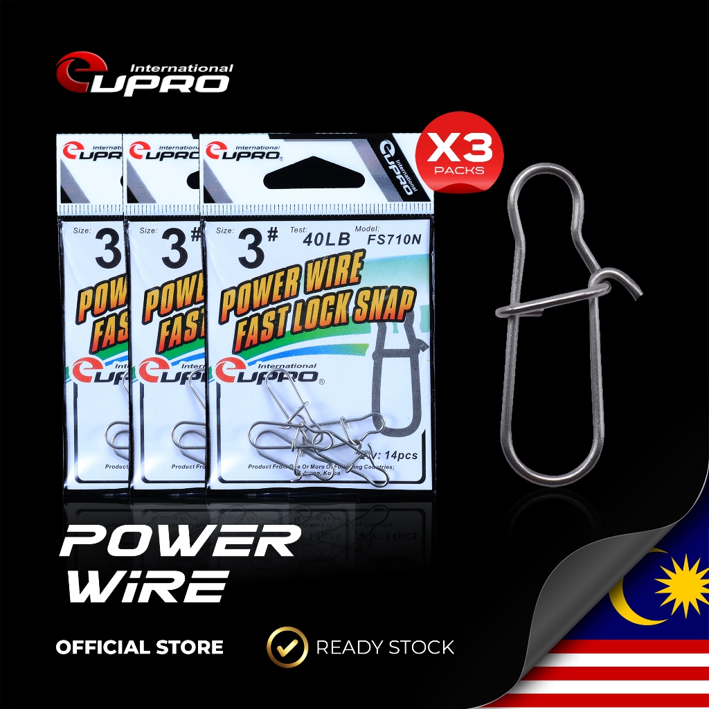 Eupro Power Wire Fast Lock Snap (FS710N) X3 Packs | Shopee Malaysia