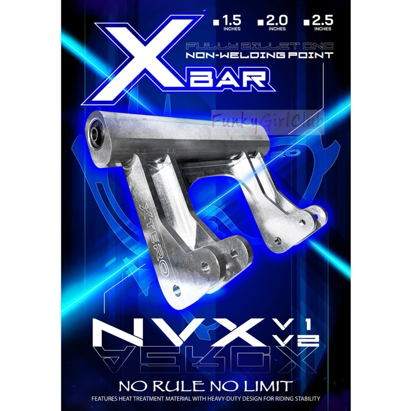 1.5 / 2 / 2.5 INCH XTERO EXTENDER ENJIN NVX V1 V2 MOUNTING NVX155 ...
