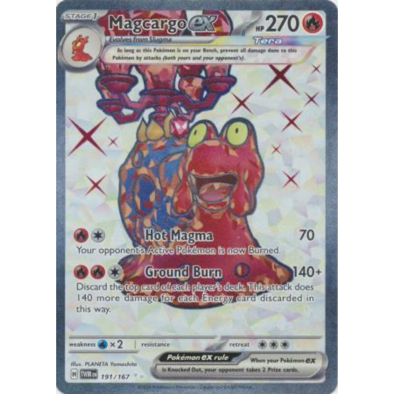 Pokemon TCG - Magcargo ex - 191/167 - Full Art Secret Rare Twilight ...