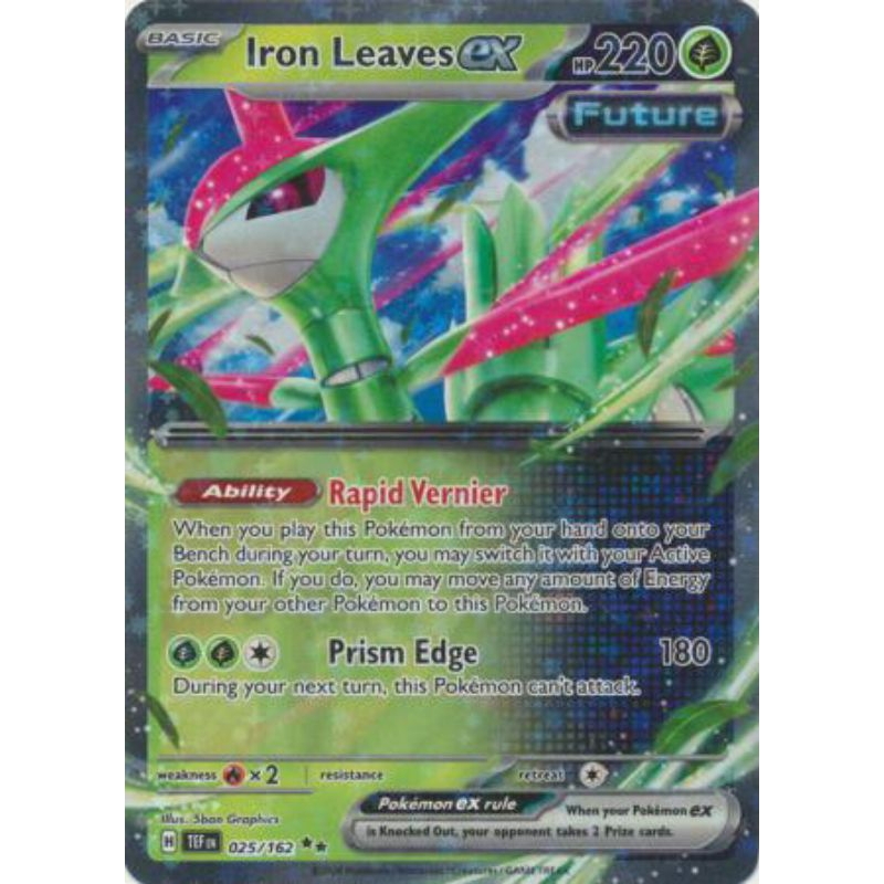 Iron Leaves ex - 025/162 - Ultra RareScarlet & Violet: Temporal Forces ...