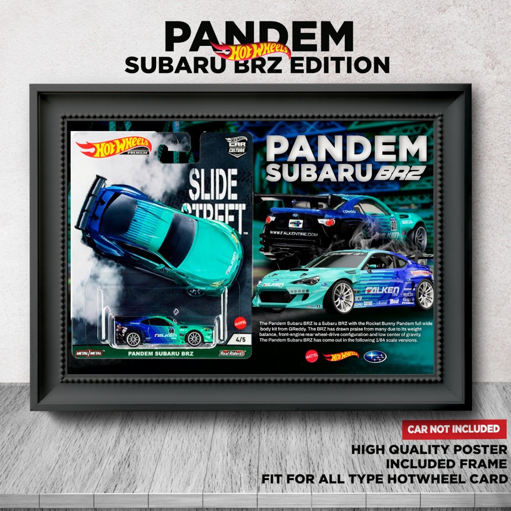 Frame Hotwheels Pandem Subaru BRZ Poster With Frame | Shopee Malaysia