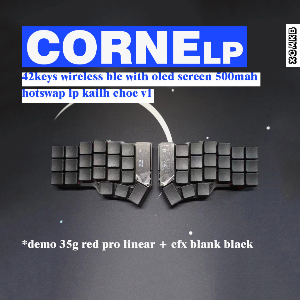 Corne Ergonomic Split Mechanical Keyboard Kailh Mx Hotswap / Cornr LP ...
