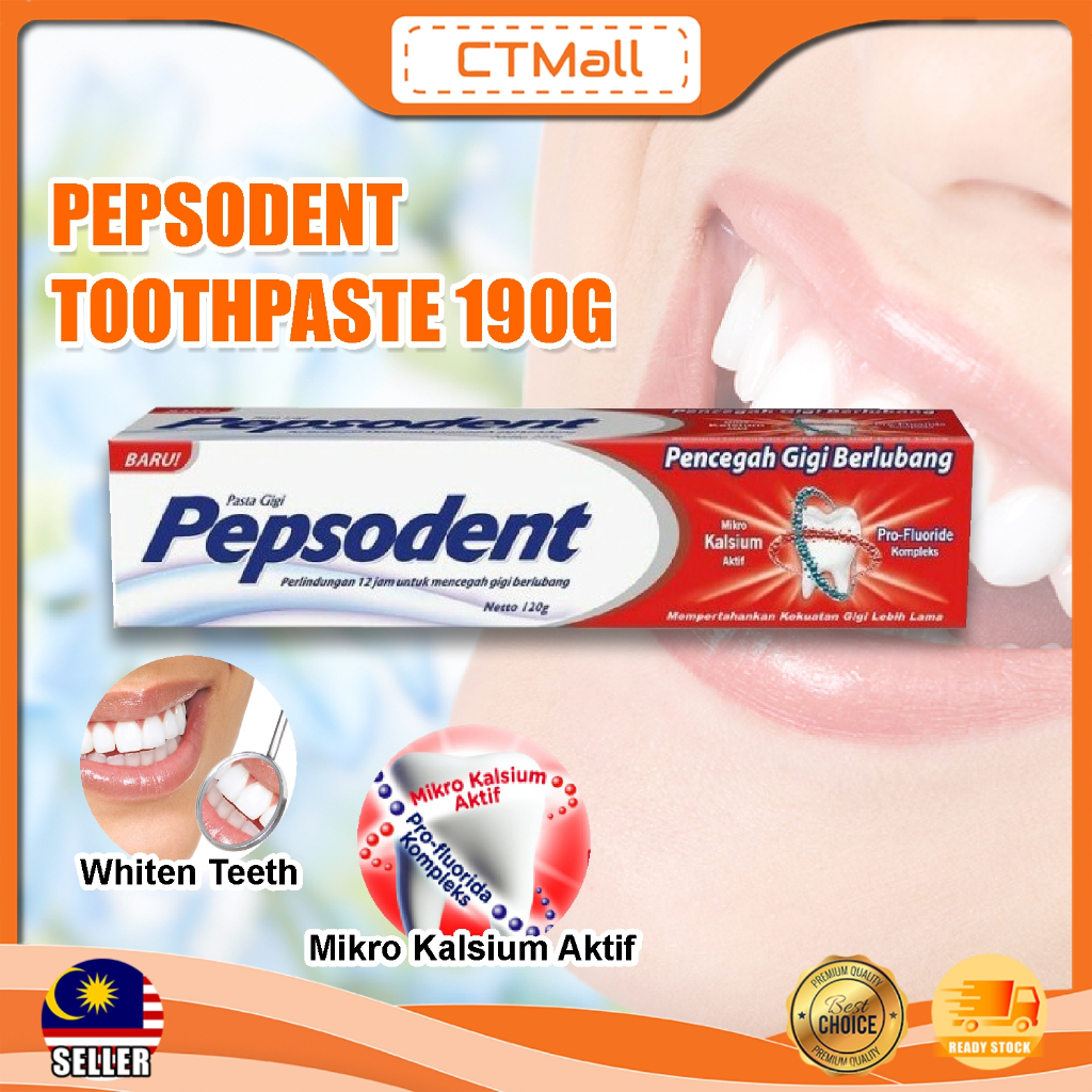 PEPSODENT Cavity Fighter Regular Toothpaste 190g Ubat Gigi | Shopee ...