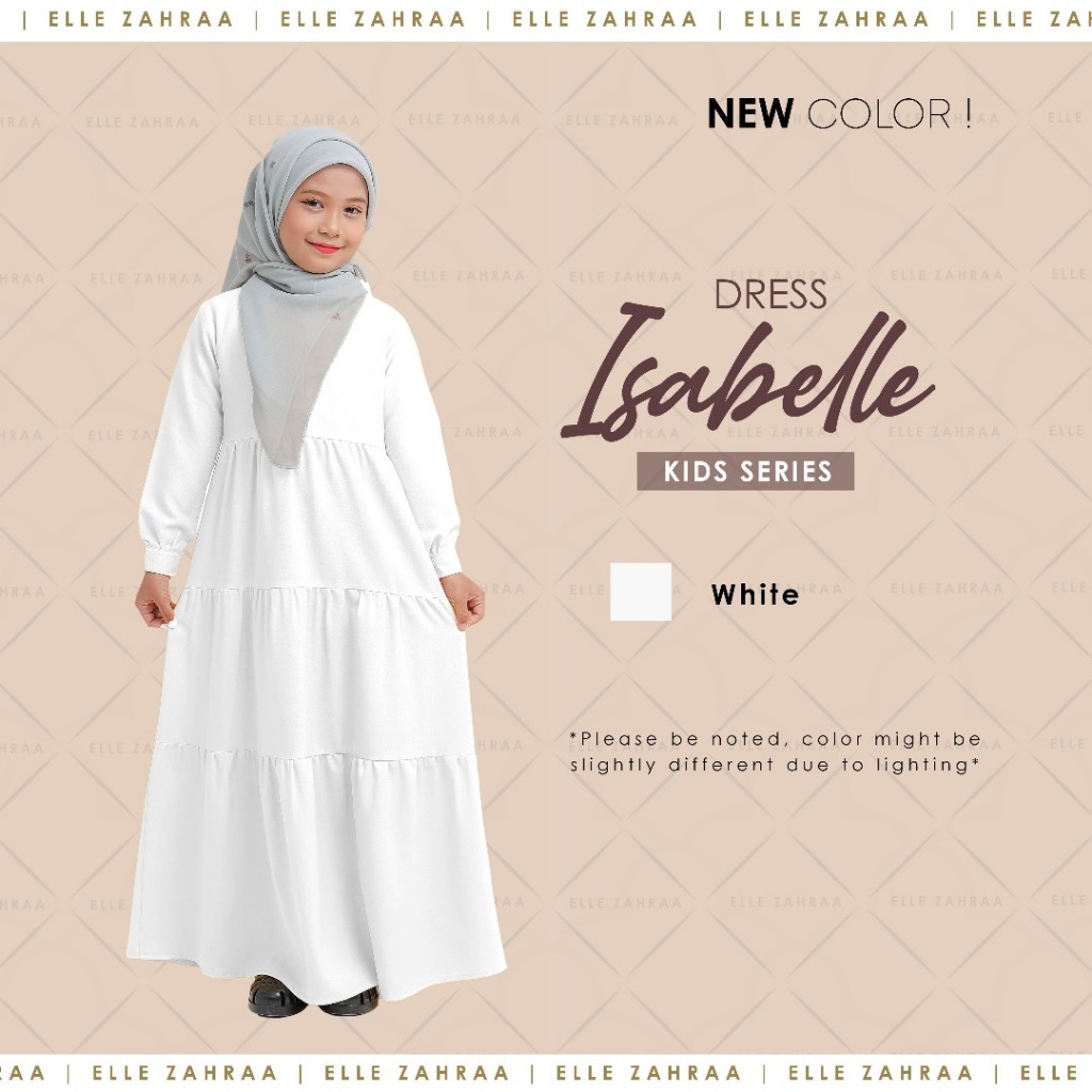 ELLE ZAHRAA | DRESS ISABELLE KIDS | NEW RELEASED DRESS KIDS | Shopee ...