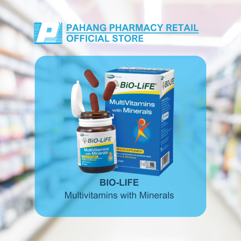 BIO-LIFE Multivitamins with Minerals 30's / 100's | Shopee Malaysia