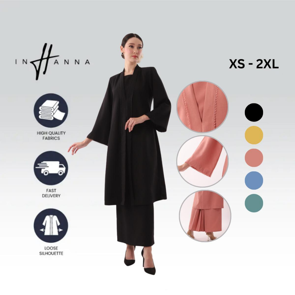 INHANNA Seri Chempaka Kebaya Labuh | Shopee Malaysia