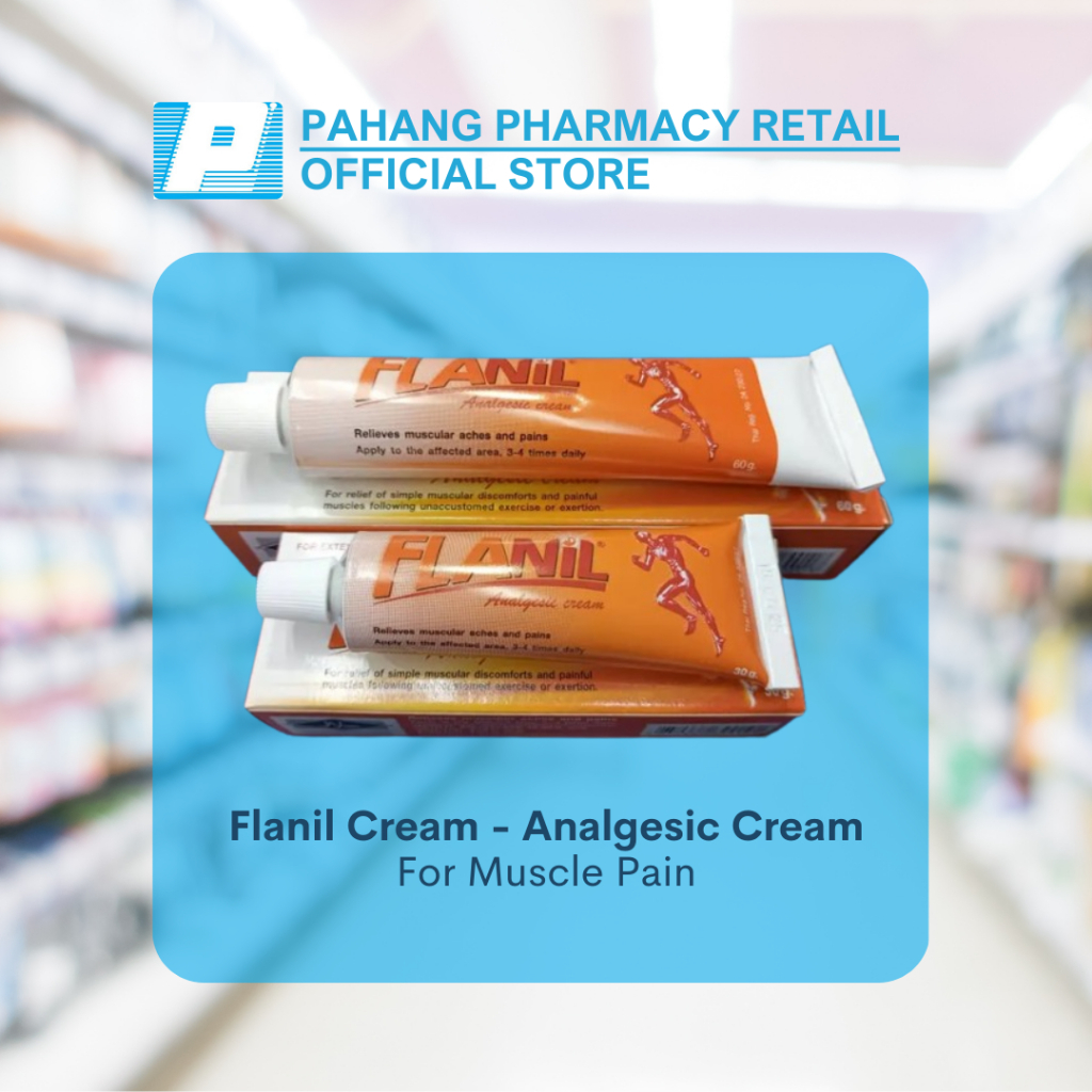 FLANIL Cream 60G / 30G -Analgesic Cream | For Muscle Pain | Shopee Malaysia