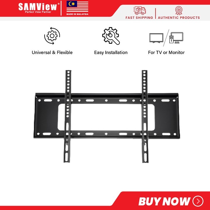 Wall Mount Bracket for LED/LCD/PDP Flat Panel TV / Television Pendakap ...