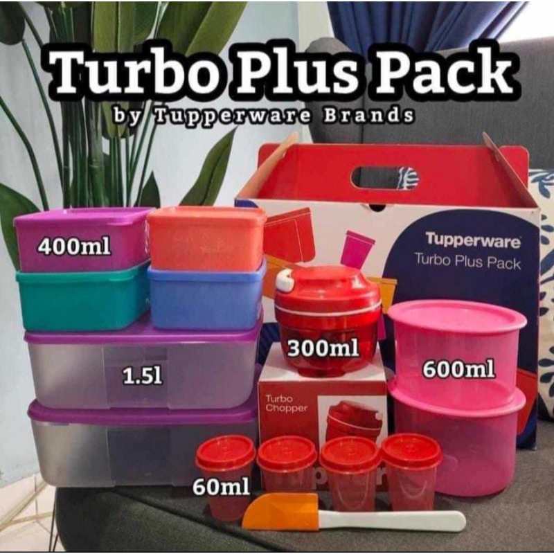 READY STOCK TUPPERWARE TURBO PLUS PACK | Shopee Malaysia