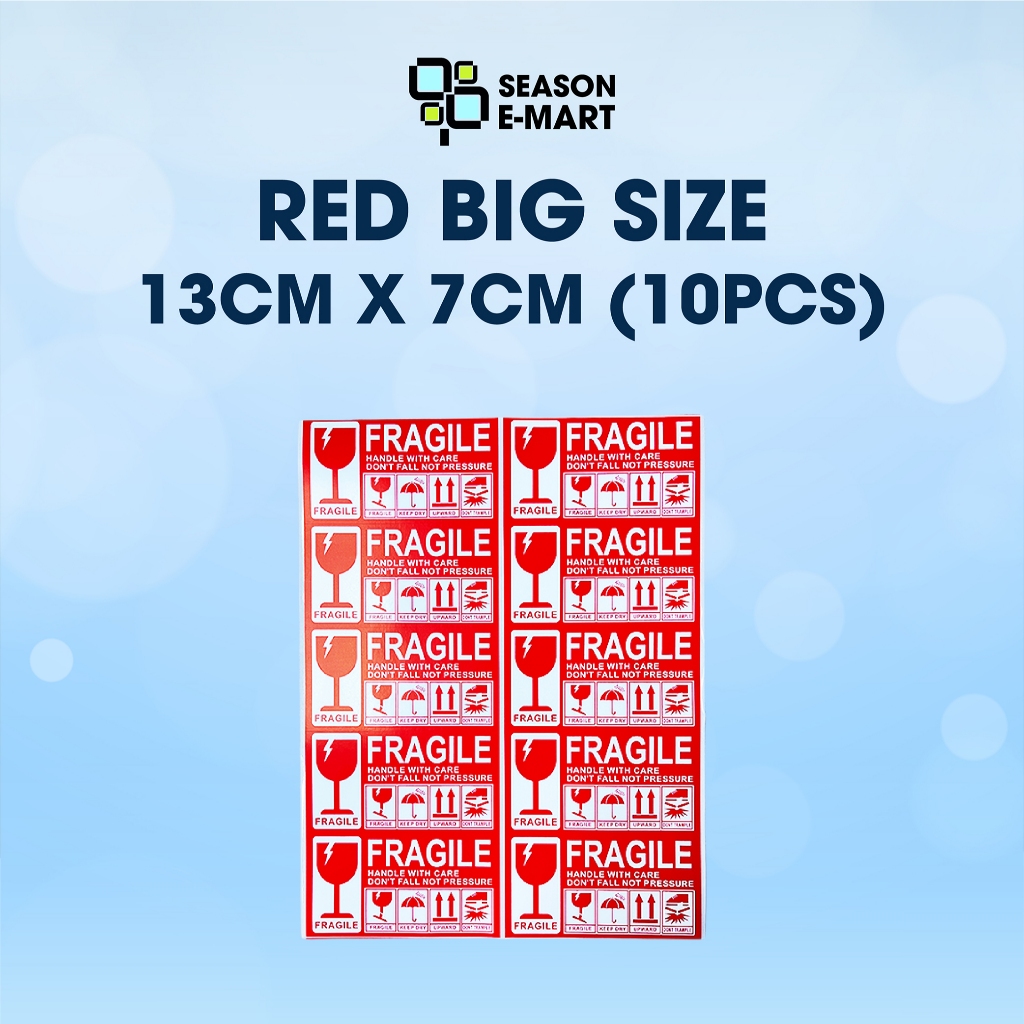 Fragile Sticker Label Handle With Care Mudah Pecah Warning Label ACEVE ...