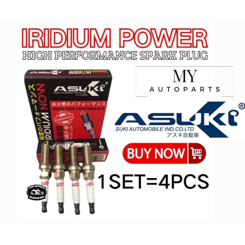 ASUKI Iridium Spark Plug Perodua Myvi 2018 1.5 Bezza 1.3 (1set ...