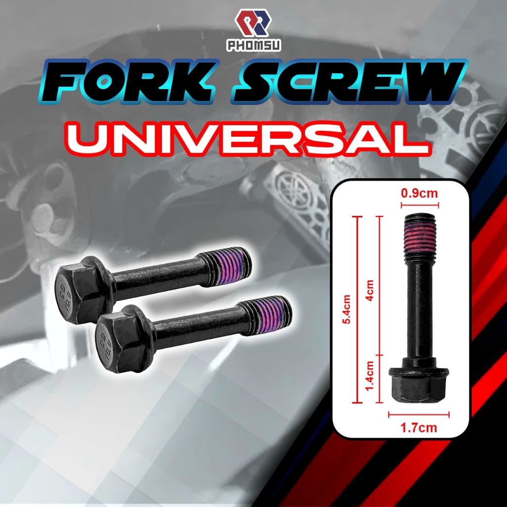 PHOMSU HEAVY DUTY Fork lower screw bolt ( 2pcs SET ) Y15 Y16 LC135 NVX ...