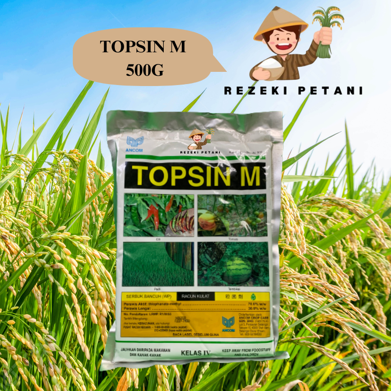 [ORIGINAL] 500g Topsin M ANCOM Thiophanate-methyl 70% Racun Kulat ...
