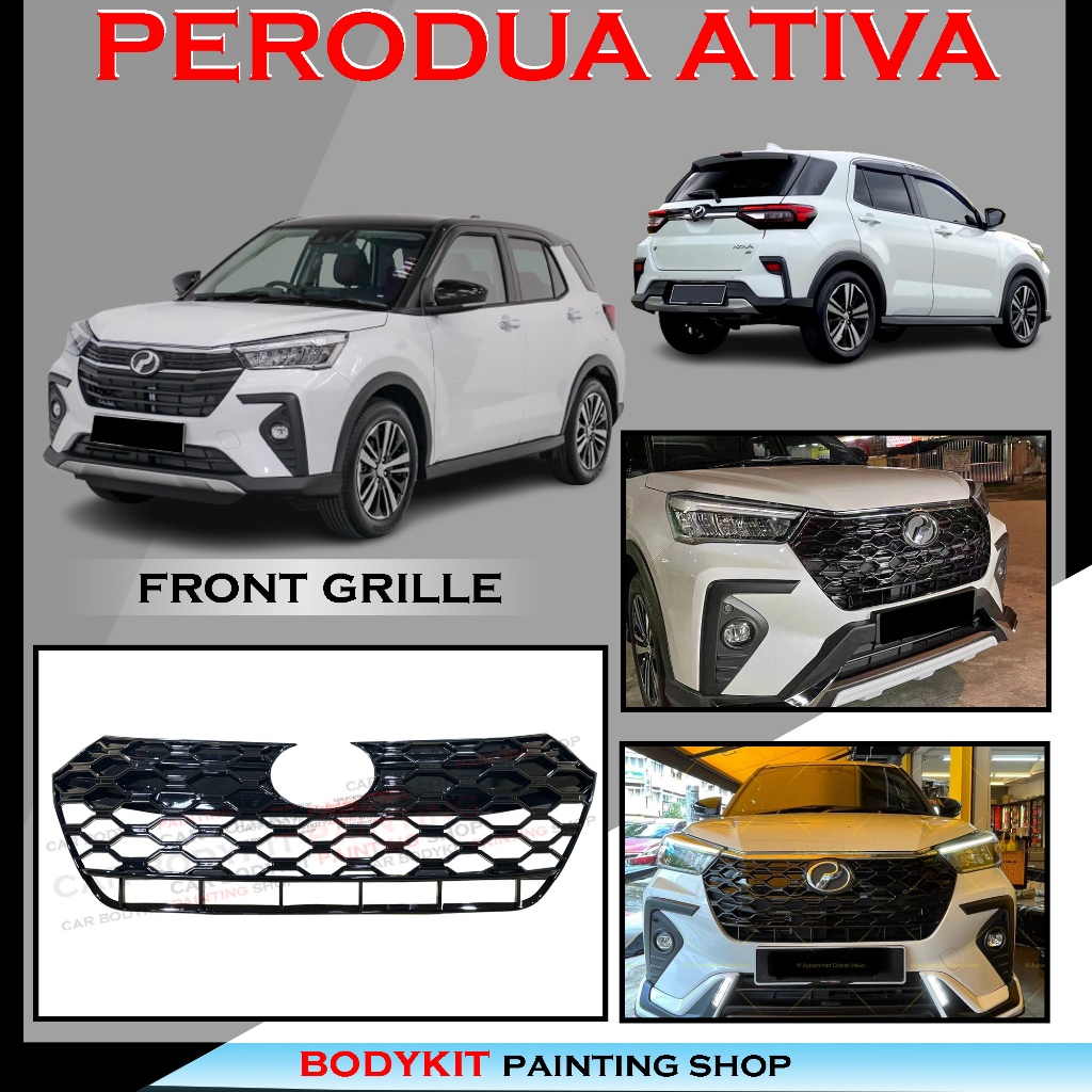 PERODUA ATIVA MINI COOPER STYLE ABS FRONT GRILLE GRILL SARUNG DEPAN STV ...