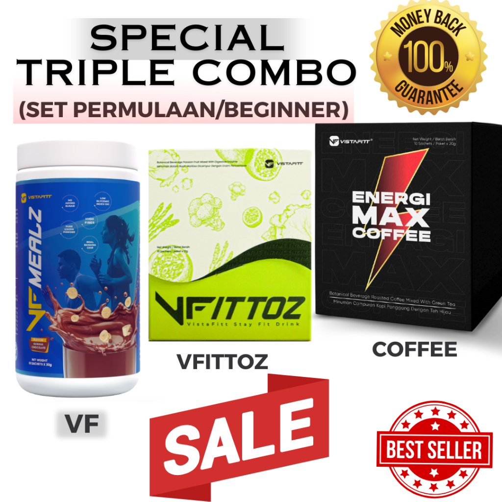 Triple Combo EnergiMax Coffee,VFMeal, Vfittoz | Shopee Malaysia