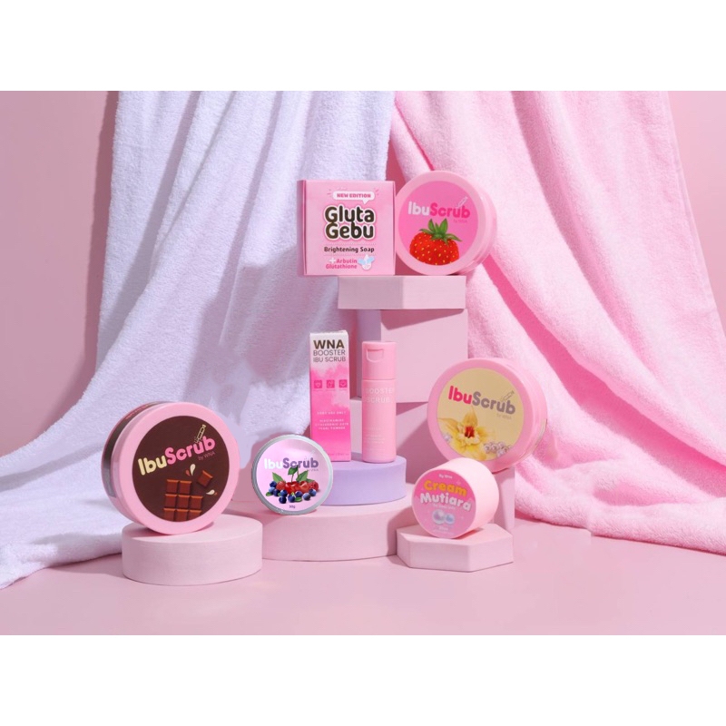 Ibu Whitening Set Lengkap By Wna | Ibu Scrub/Scrub Fruity/Booster/Gluta ...